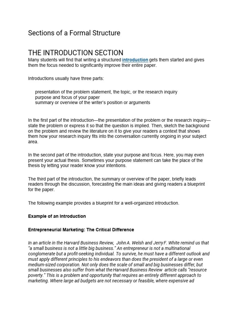 Structuring The Research Paper Pdf Academic Publishing