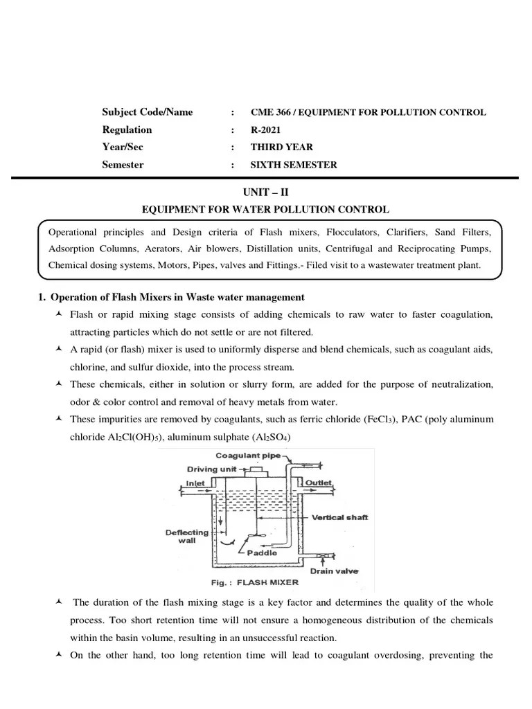 Epc Unit 2 Pdf Filtration Pump