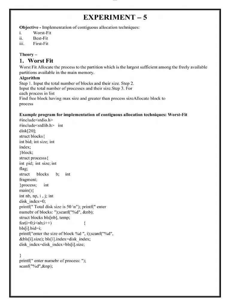 Os Exp 6 7 8 9 10 11 Lab Manual Pdf