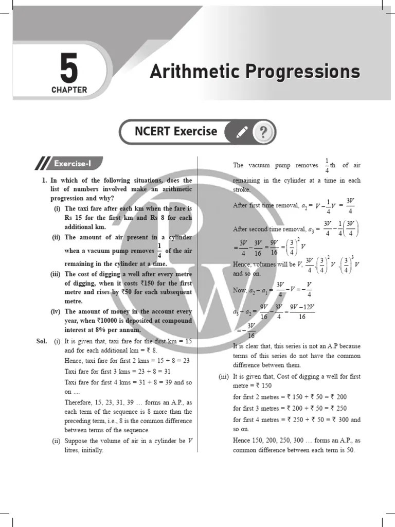 Arithmetic Progressions Pdf Mathematics
