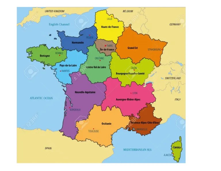 Mapa Politico De Francia Pdf