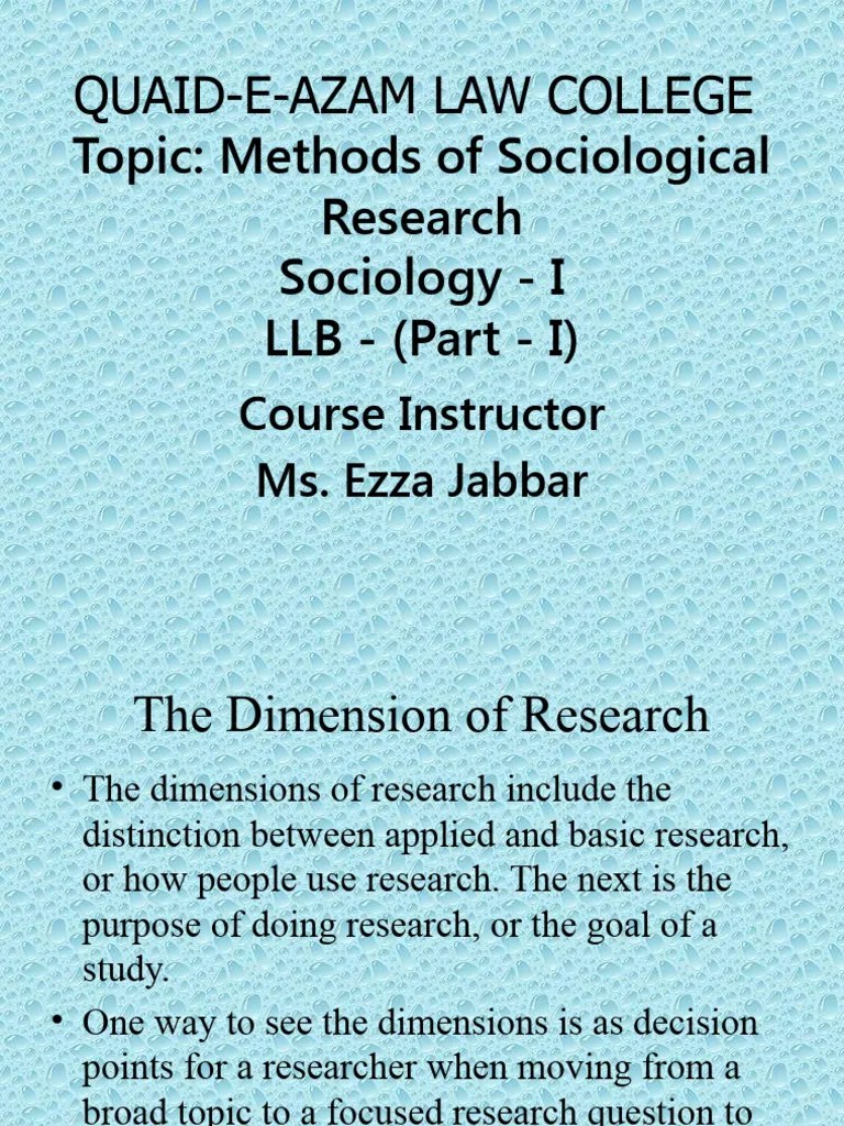 Overview Of Sociological Research Methods Pdf Focus Group Case Study