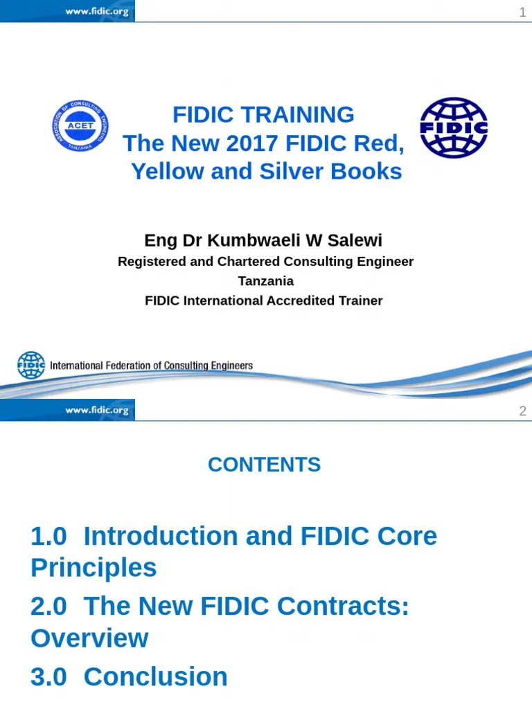 Fidic 2017 Quality Management Overview Pdf Arbitration Employment