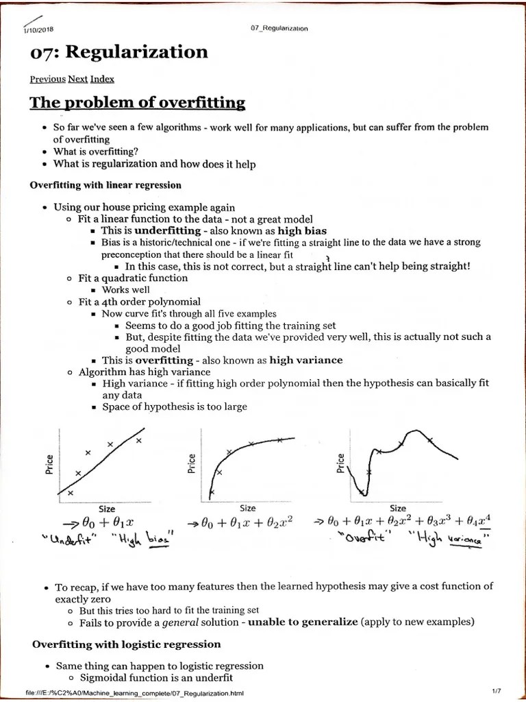 Regularization Pdf