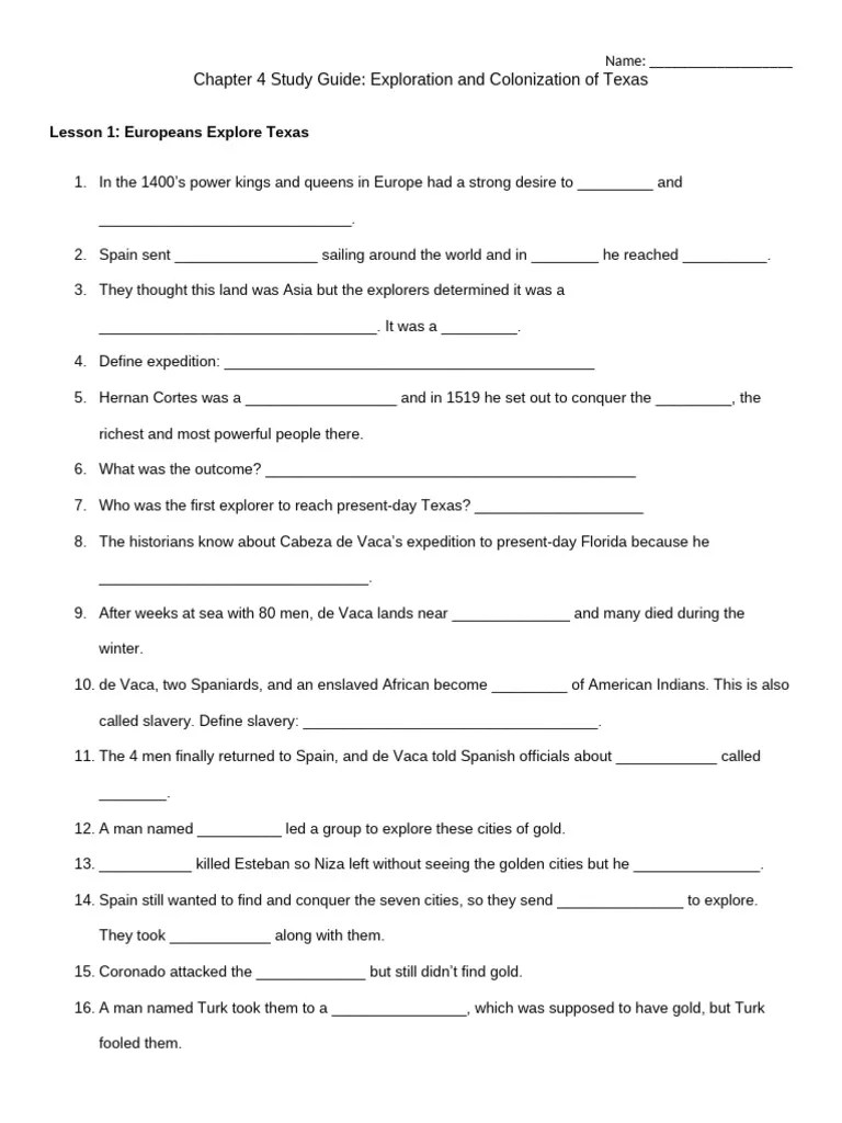 Social Studies Chapter 4 Notes Pdf