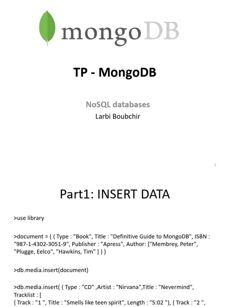 Lab1 Mongodb Pdf