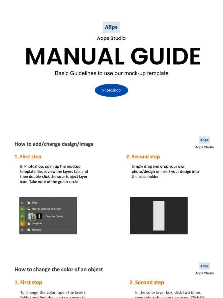 Manual Guide Mockup Pdf