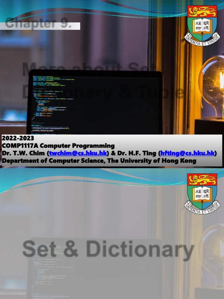 Chapter 9 Set Dictionary Tuple Pdf