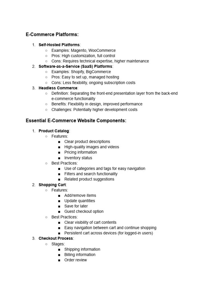 E Commerce Platforms Pdf Point Of Sale Analytics
