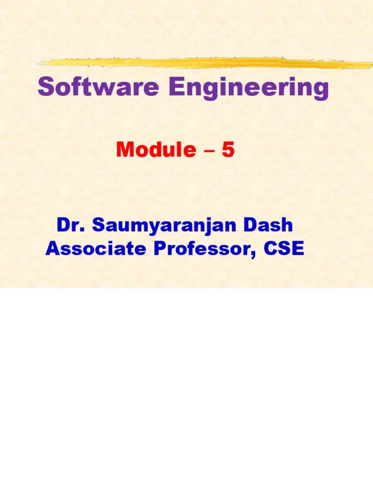 Se Module 5 Pdf