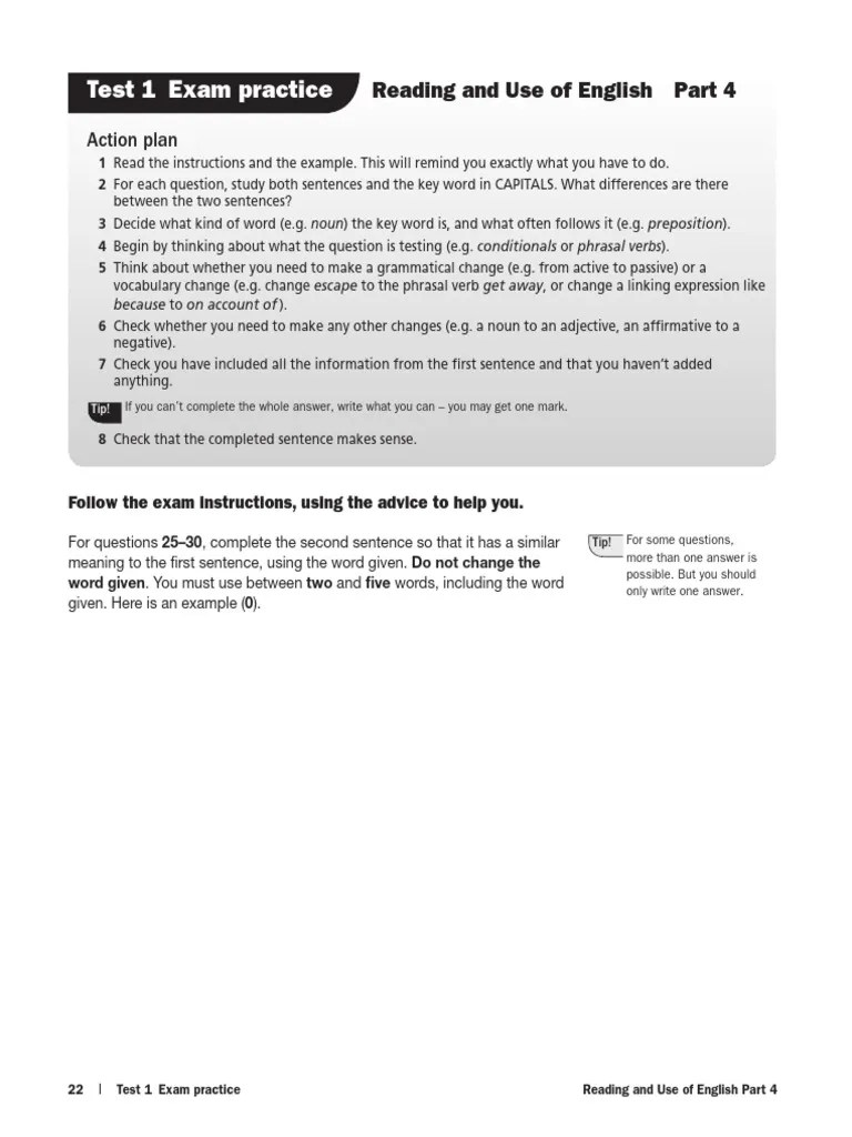 First Trainer 1 Test 1 R U Part 4 Pdf