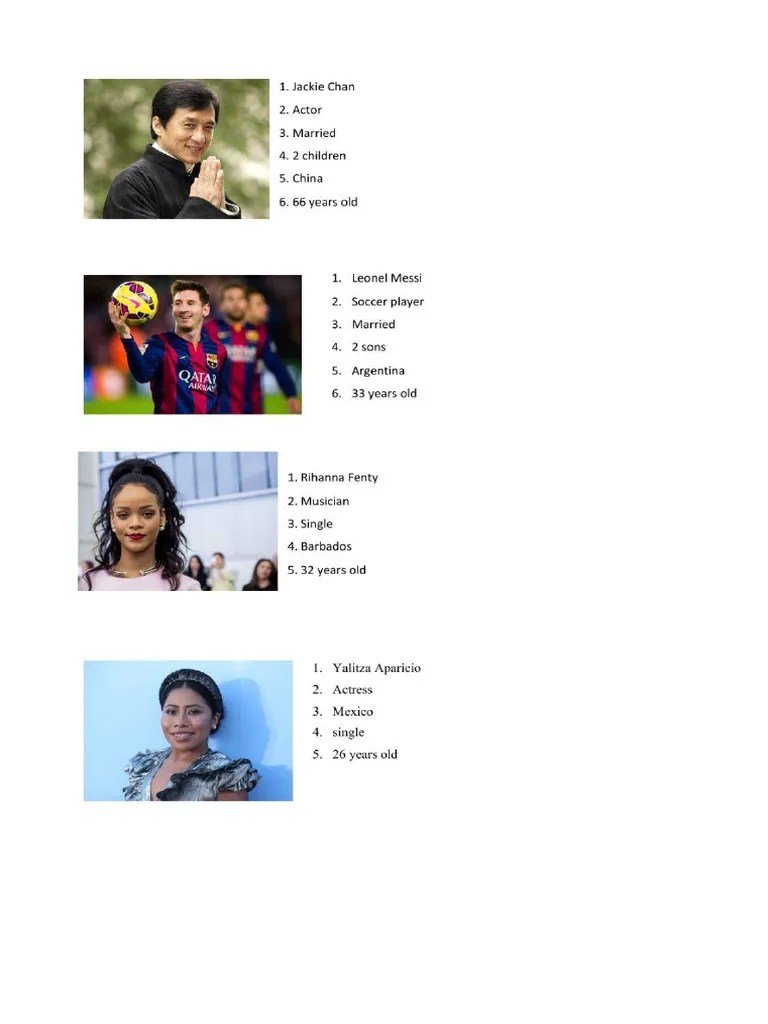 Famous People Pdf