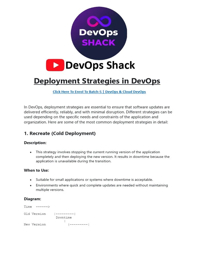 Deployment Strategies In Devops Pdf