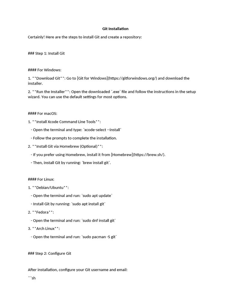 Git Installation Pdf