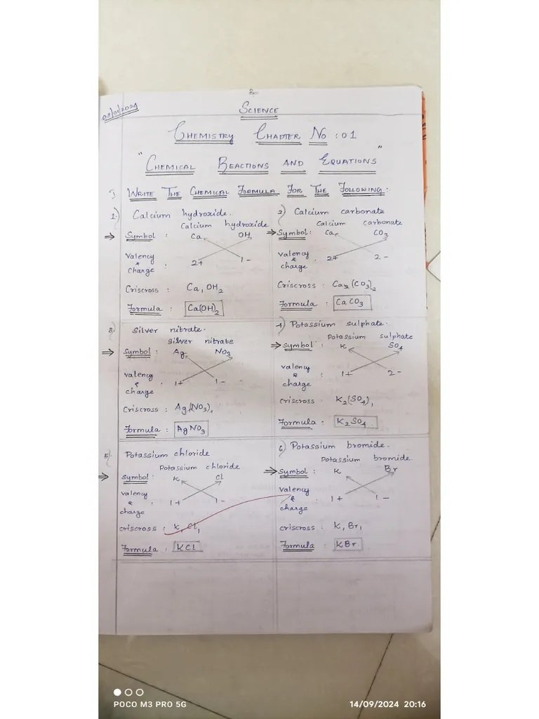 Class 10 Science Chapter 1 Class Notes Pdf