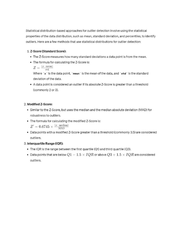 Unit 3 Outlier Detection Pdf