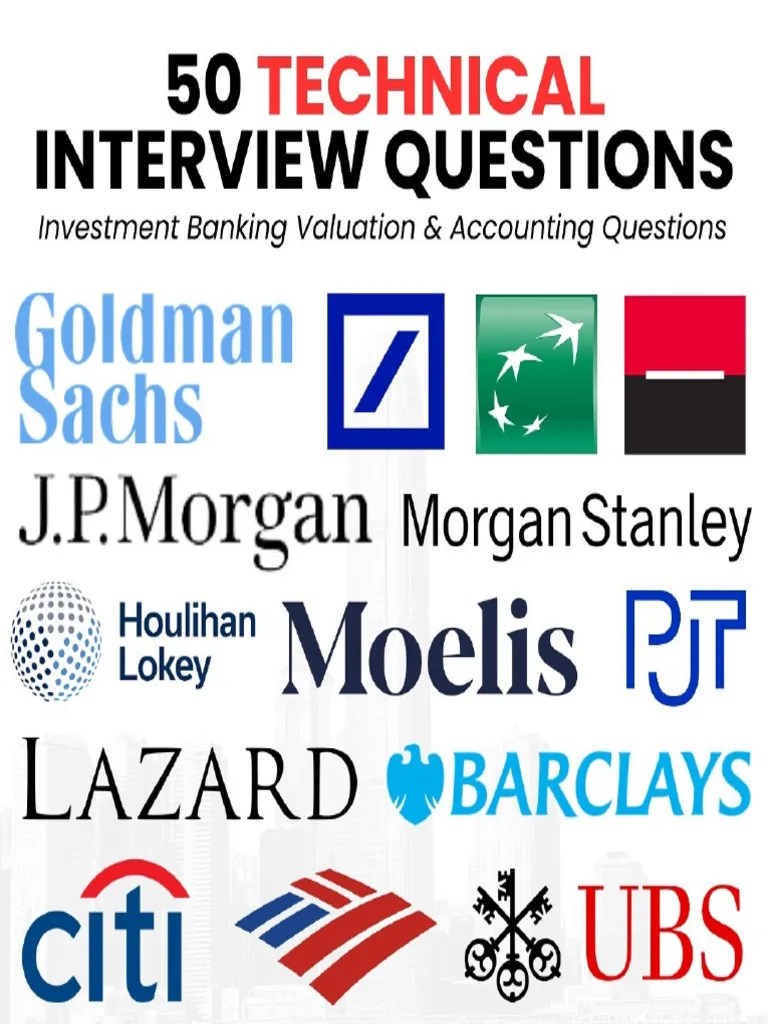 Investment Banking Interview Questions Pdf