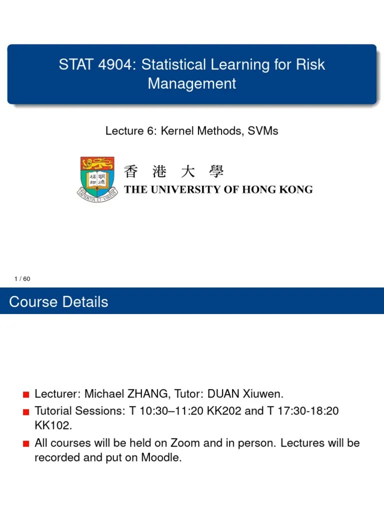 Lecture6 Kernel Methods Pdf