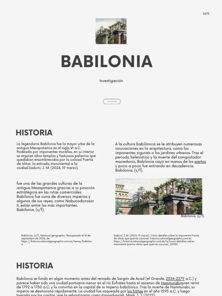 Babilonia Pdf Pdf Babilonia Historia