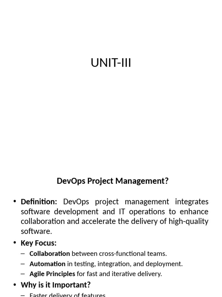 Devops Unit Iii Pdf