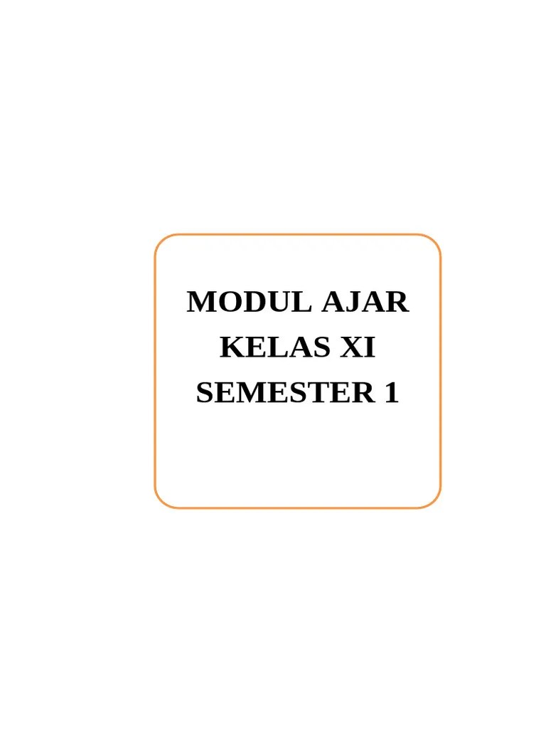 Modul Ajar Pai K Xi Sem 1 Dan Sem 2 Full Pdf