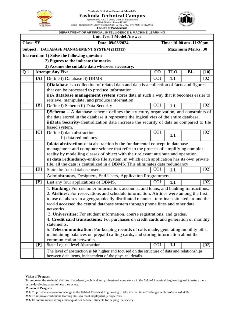 16 2 Unit Test Model Answer An Pdf