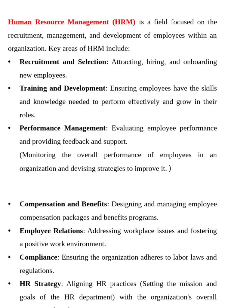 Hr Managemnet Pdf