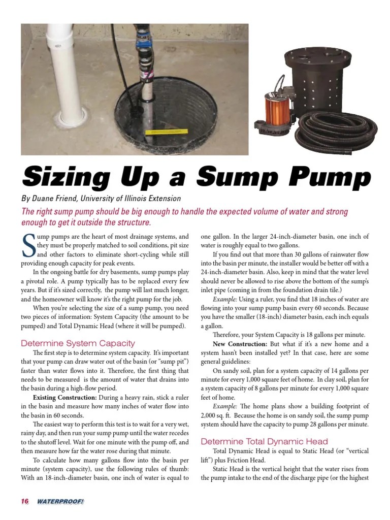 Wp 2013 04 Sizing Sump Pumps Pdf
