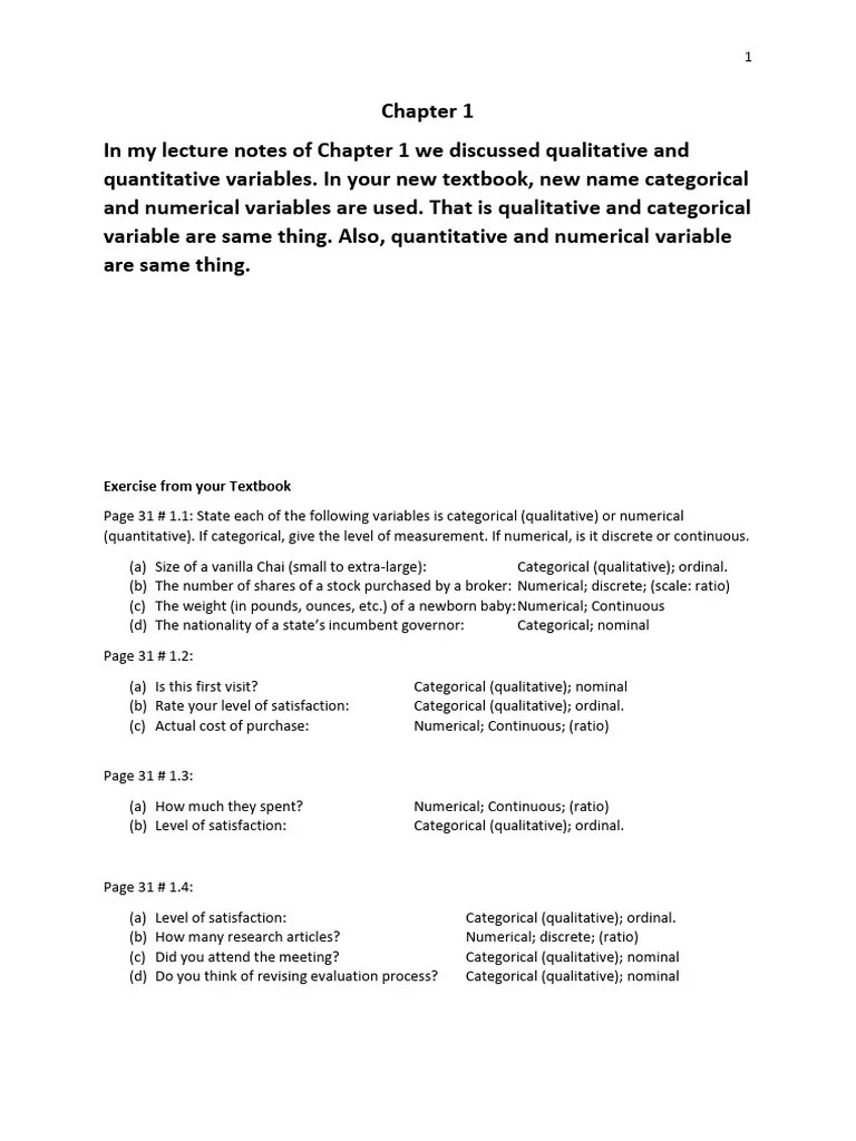 Exercise Chapter 1 Pdf