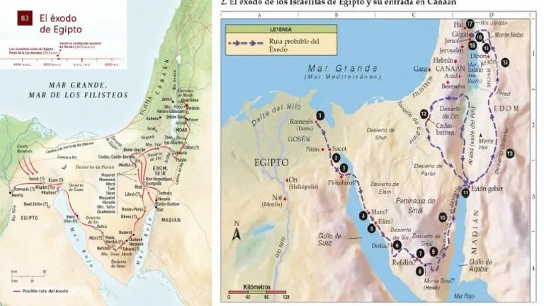 Mapa éxodo De Egipto Pdf