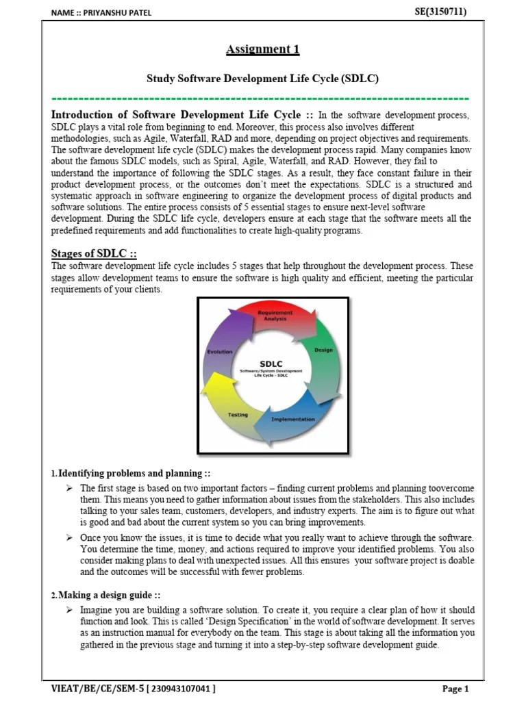 Software Engineering Practical Pdf Software Development Process