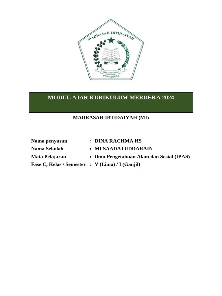 Modul Ajar Ipas Kelas 5 Pertemuan Awal | PDF