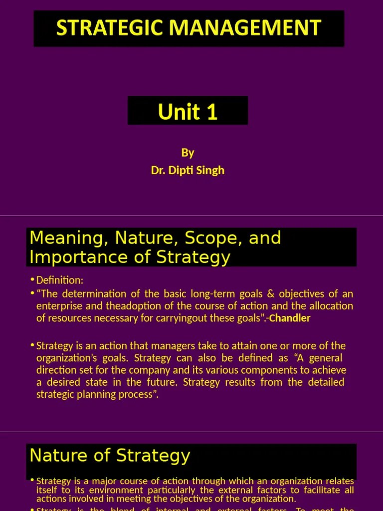 Strategic Management Unit 1 2023 Pdf Strategic Management Board