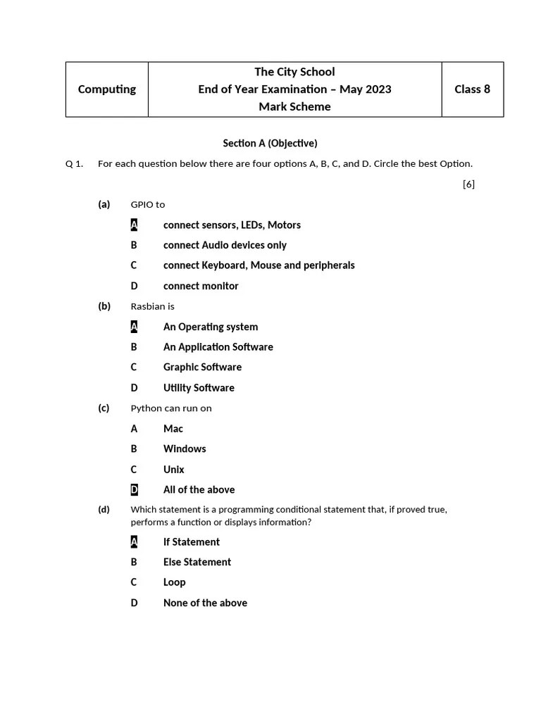 Computing 8 Ms Pdf Computer Program Programming