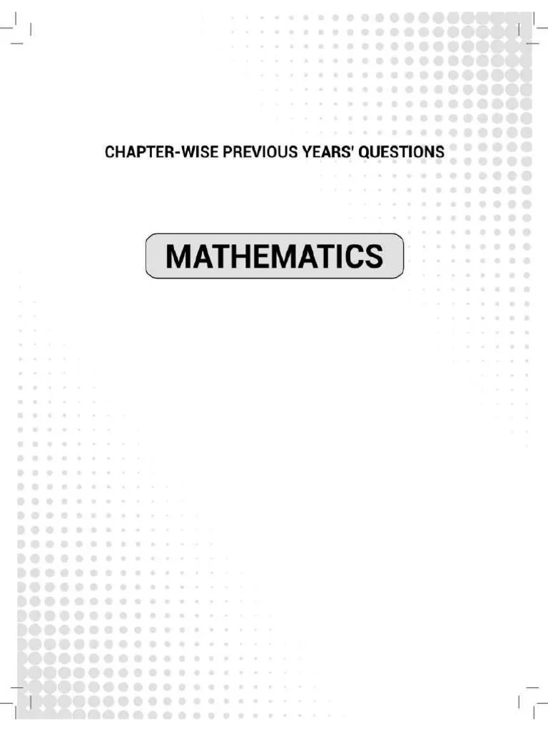 Maths Pyq 10 Pdf