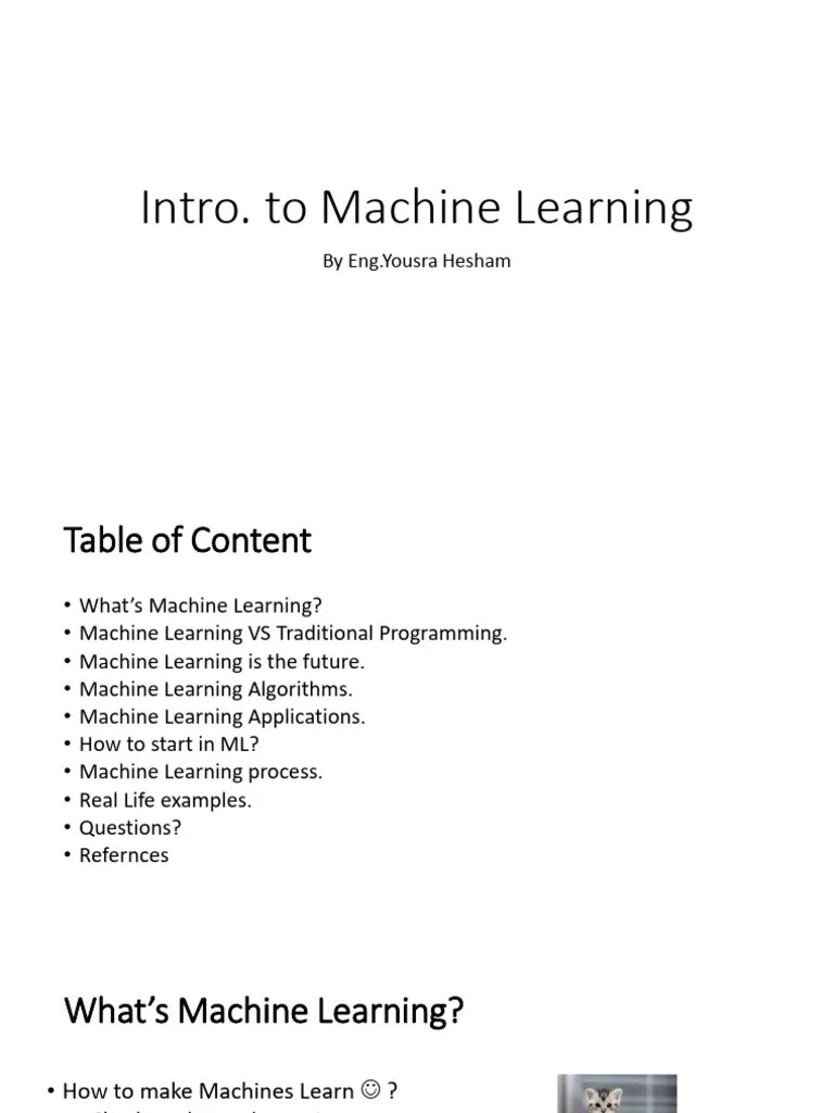 Introduction To Machine Learning Concepts Pdf Machine Learning