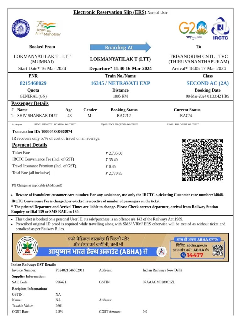 Train Pdf Identity Document