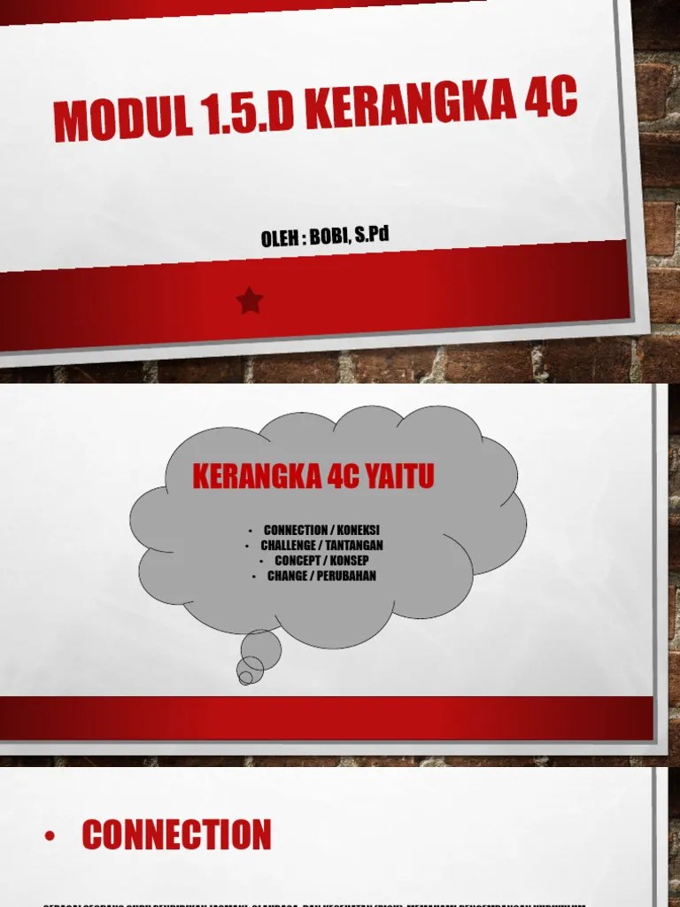 Modul 1 5 Kerangka 4c Pdf Karier Perkembangan