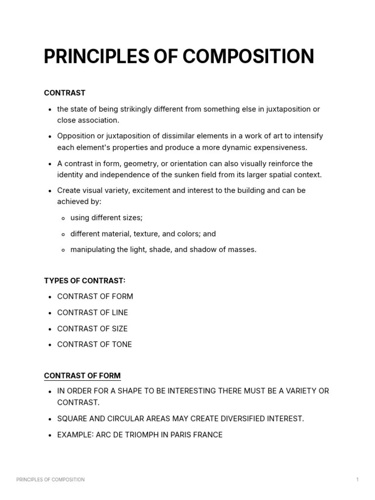 Principles Of Composition Pdf