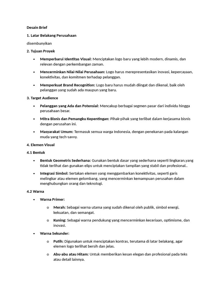 Desain Brief Contoh | PDF | Karier & Perkembangan | Bisnis