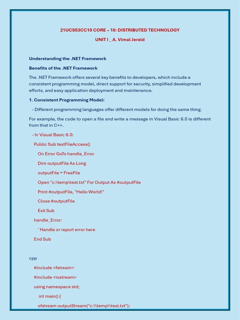 Dt Unit 1 Part 2 Pdf Computer Programming Object Oriented Programming