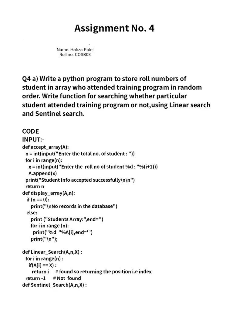 Ass 4 Pdf Computer Programming Software Engineering