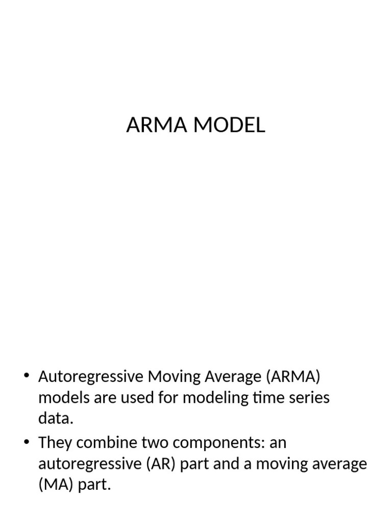 Arma Model Pdf
