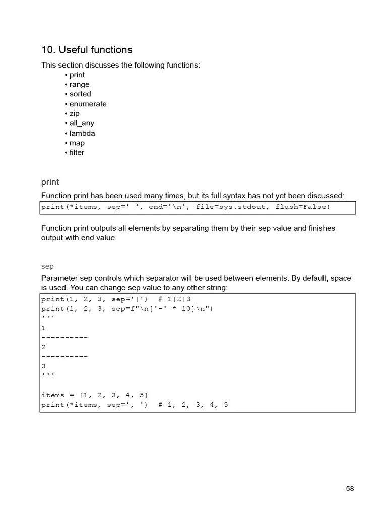 10 Useful Functions Pdf Anonymous Function Function Mathematics