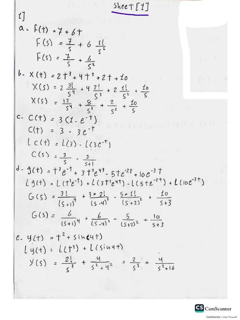 Sheet 1 Solution Pdf