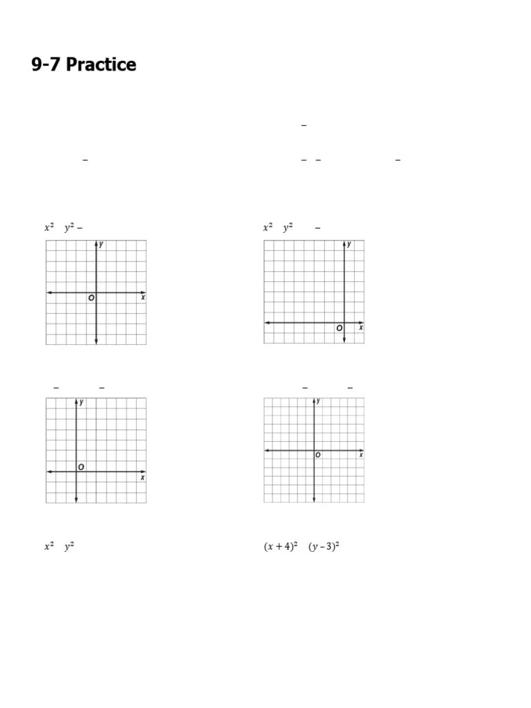 9 7 Practice Worksheet Pdf Science Mathematics Technology