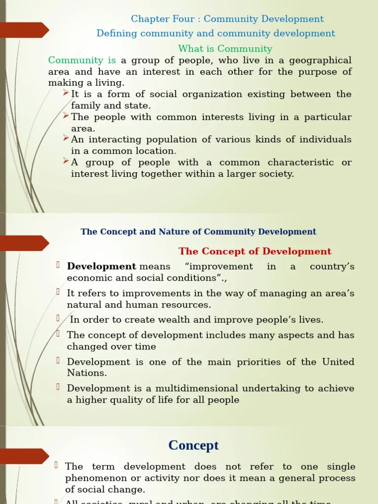 Community Development Pdf Empowerment Community