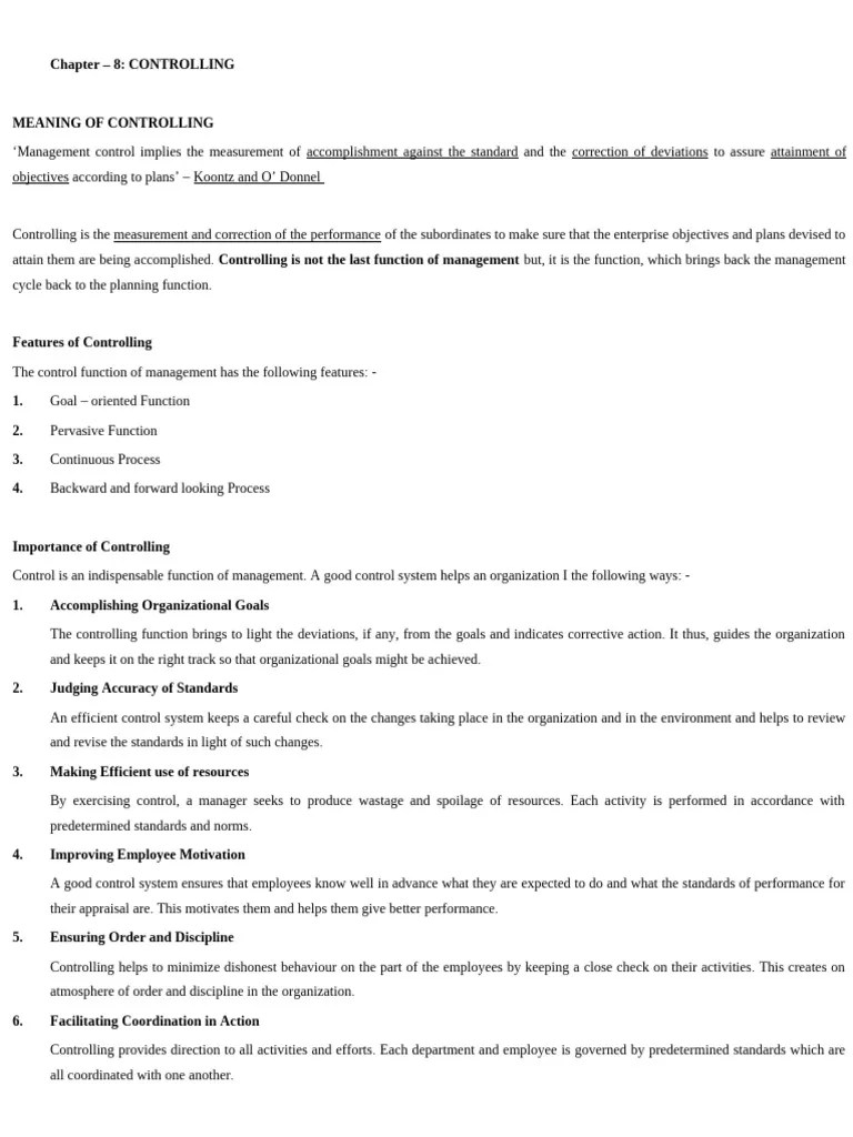 Understanding Management Controlling Pdf Quantitative Research