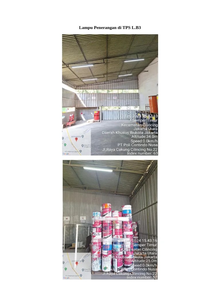 Lampu Penerangan Di Tps Lb3 Pdf