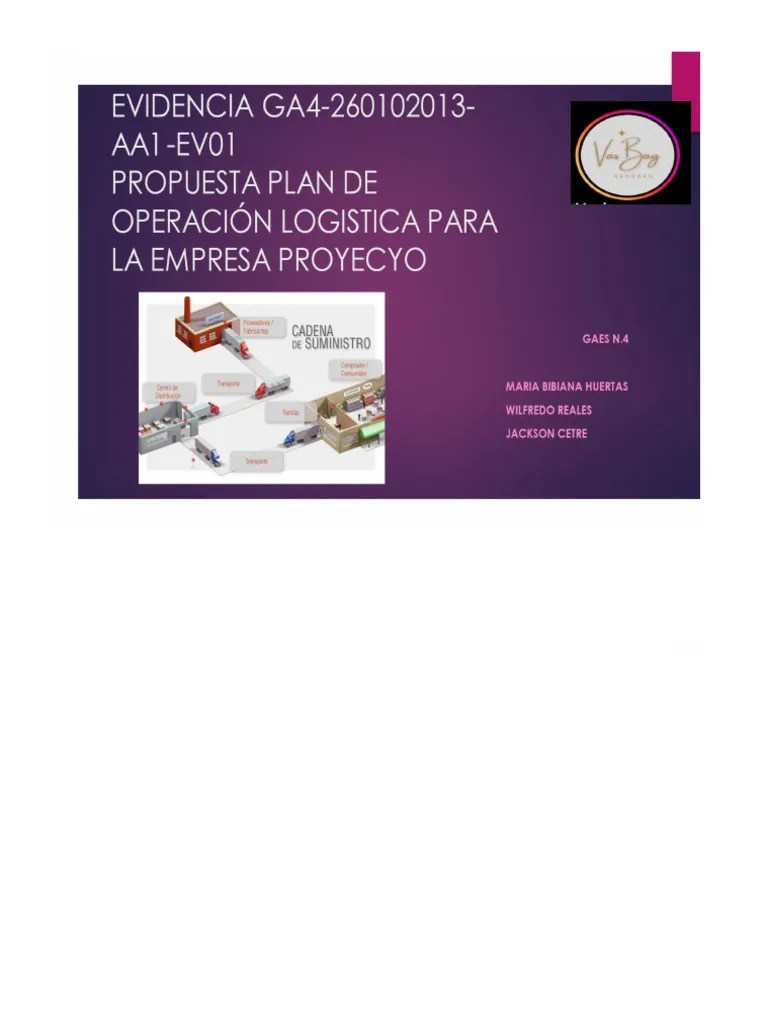 Plan De Operacion Logistica Final 23 De Octubre Pdf Calidad